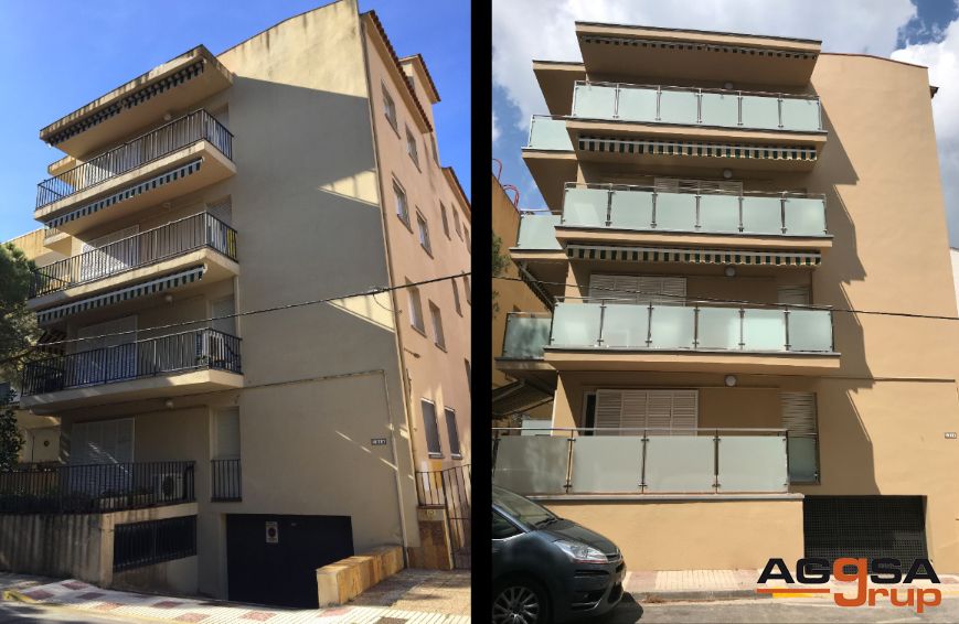 Rehabilitación de edificios y fachadas en Playa de Aro - Aggsa Rehabilitación integral